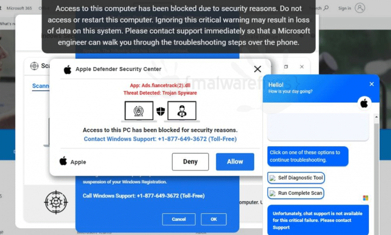 Remove Apple Defender Security Center Pop-up - MalwareFixes