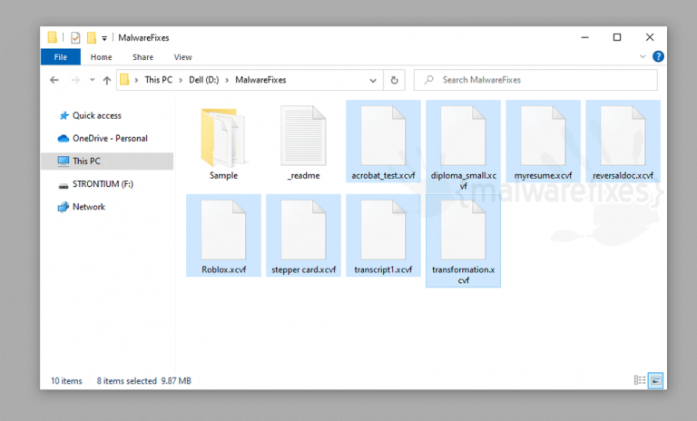 Xcvf Ransomware Removal (Recover .xcvf files) - MalwareFixes