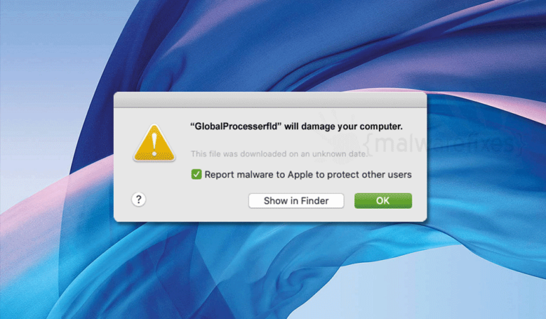 Remove GlobalProcesserfld from Mac OS - MalwareFixes