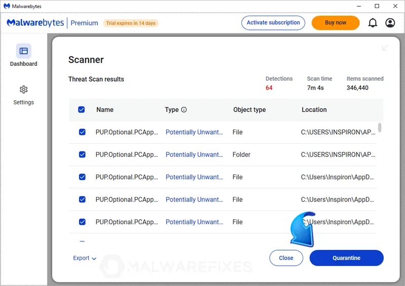 Malwarebytes – Free Scanner Download - MalwareFixes