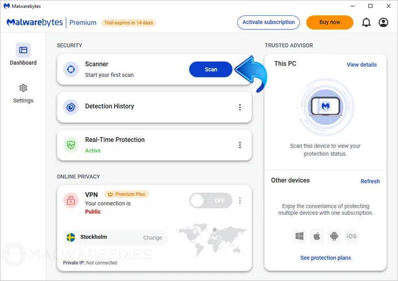 Malwarebytes – Free Scanner Download - MalwareFixes